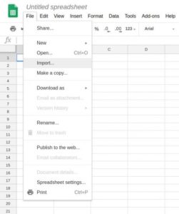 How to Convert a CSV File to Google Sheets