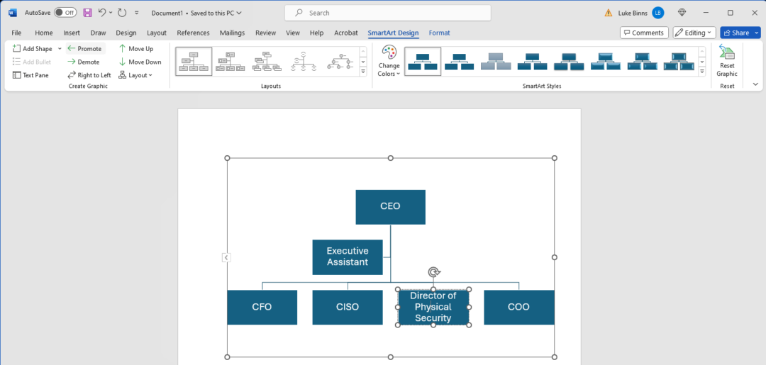 How to Build an Org Chart in Microsoft Word | Organimi
