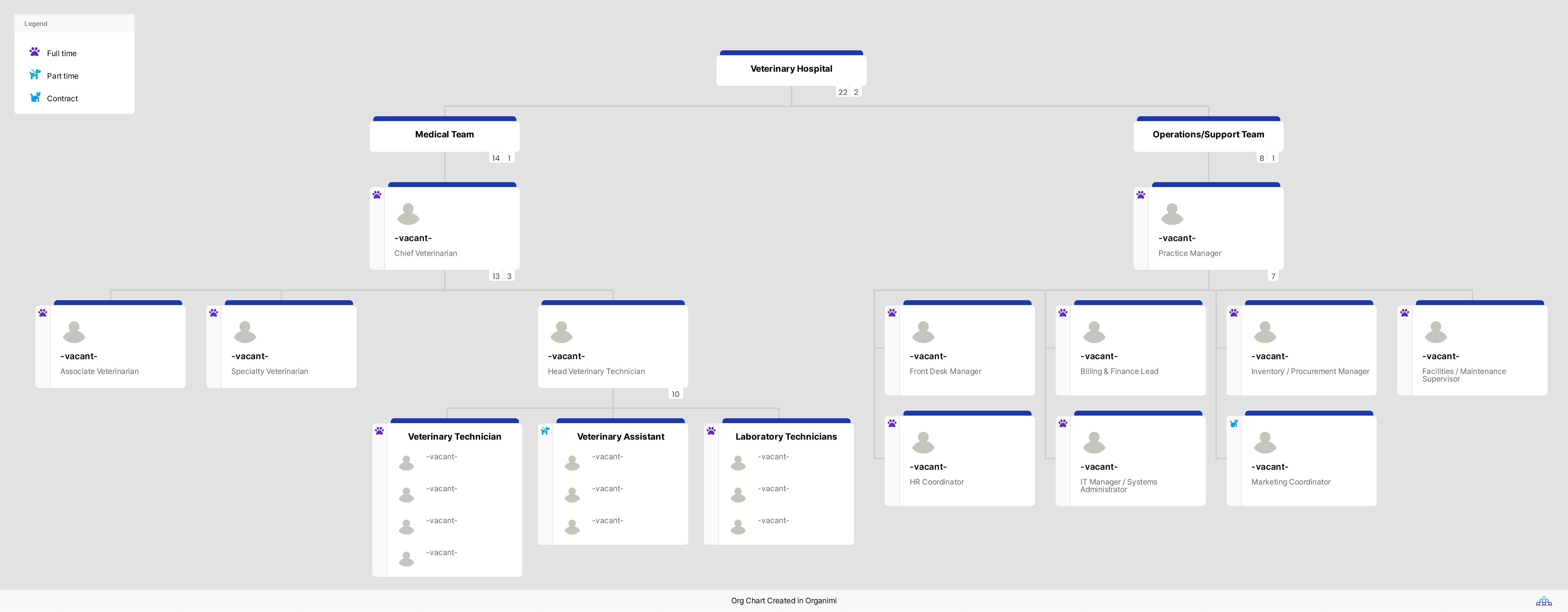 Vet Hospital Organizational Structure - How to Create & Template