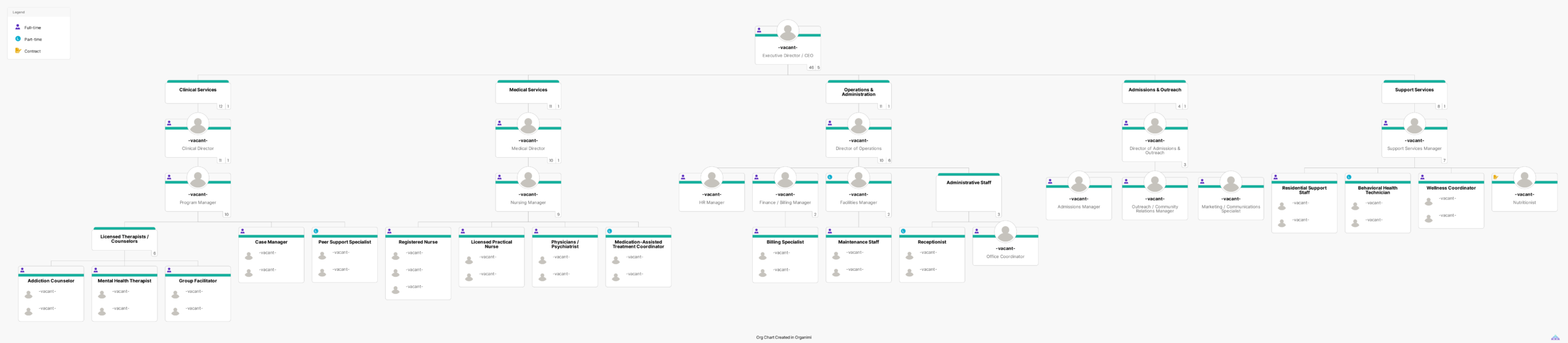 Rehab Centre Organizational Structure - How to Create & Template